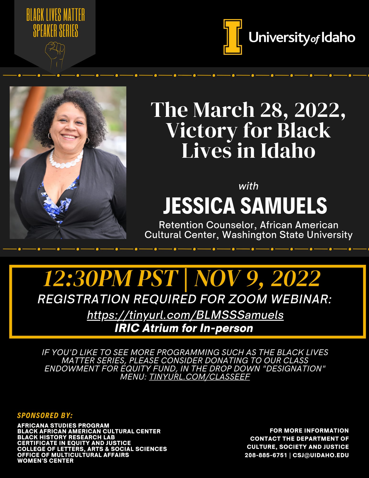 The March 28, 2022, Victory for Black Lives in Idaho with Jessica ...