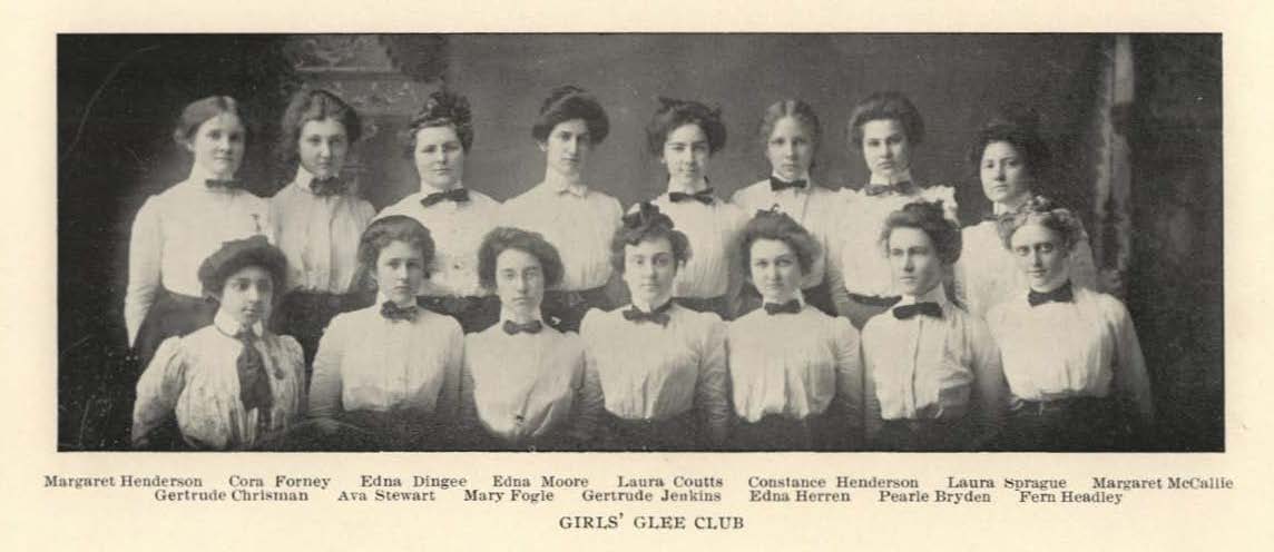 1903 Girls Glee Club | Black History at the University of Idaho