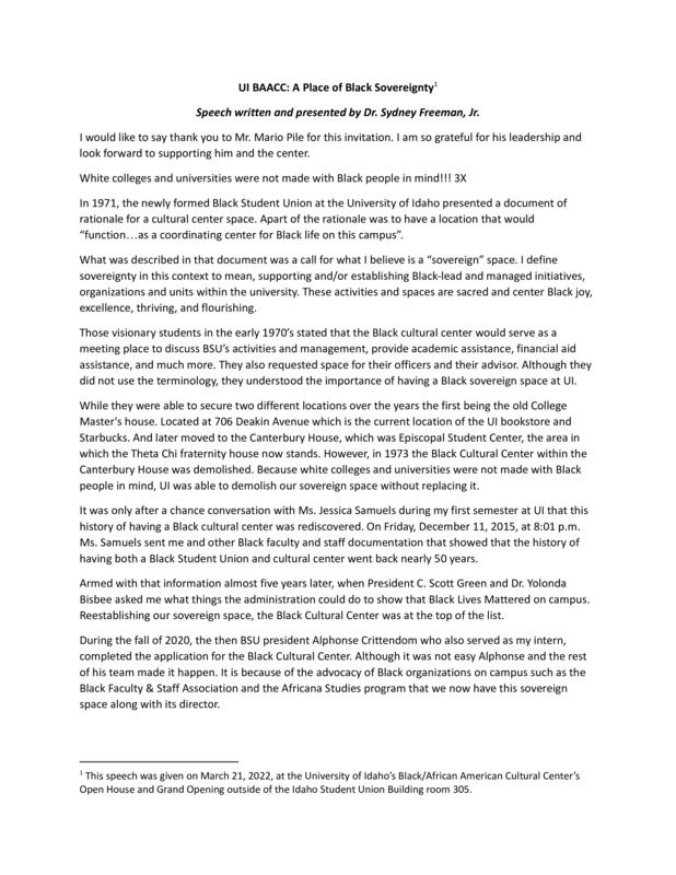 UI BAACC: A Place of Black Sovereignty | Black History at the ...