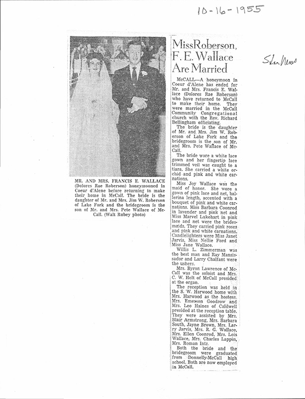 Sean Wall Folder | McCall Public Library Collection